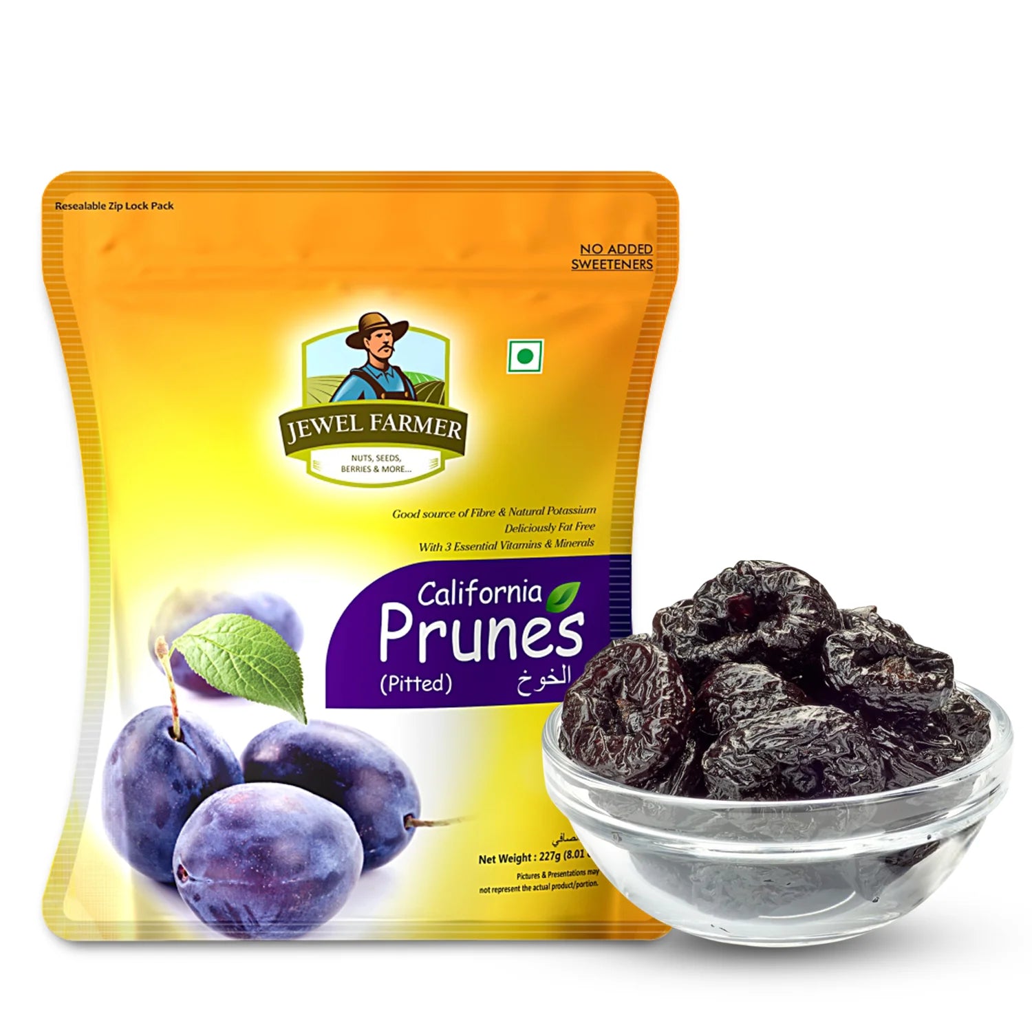 California Prunes 227g - Premium Dried Prunes | Jewel Farmer