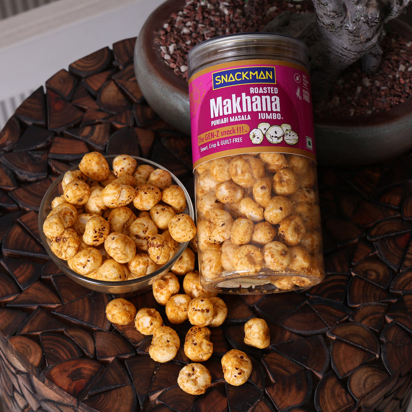 Punjabi Masala Makhana 75g | Spicy Roasted Fox Nuts - Snackman India ...