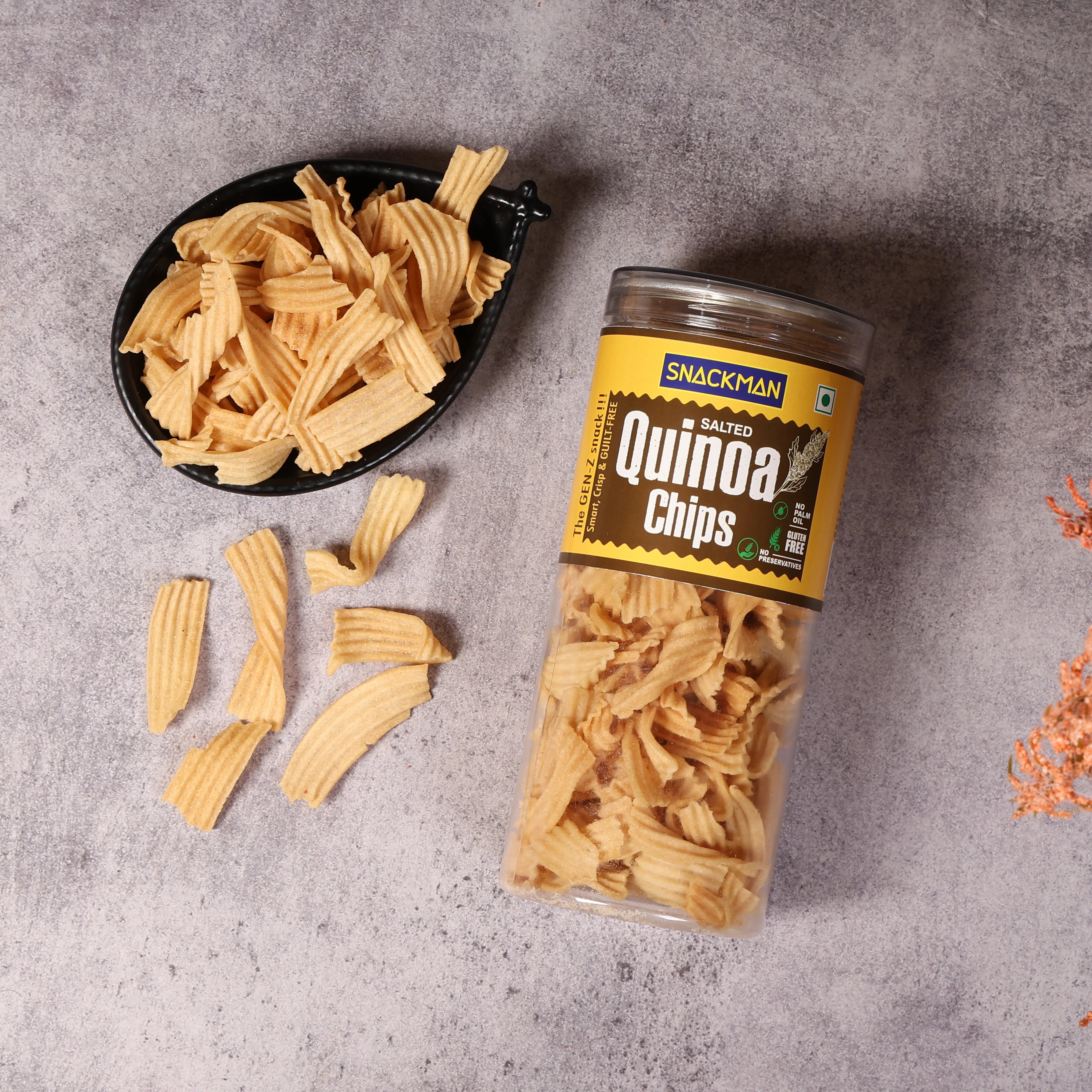 Buy Snackman Salted Quinoa Chips 150g | Healthy Gluten-Free Crunchy ...